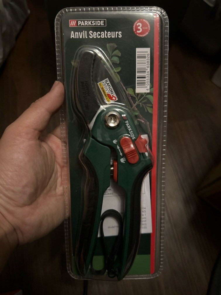 PARKSIDE Anvil Secateurs 園藝剪 10mm, 傢俬＆家居, 園藝, 園藝工具和裝飾品 - Carousell