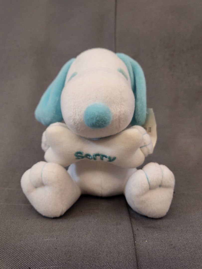 Peanuts Snoopy "Sorry" Stuffed Toy, Hobbies & Toys, Toys & Games on ...