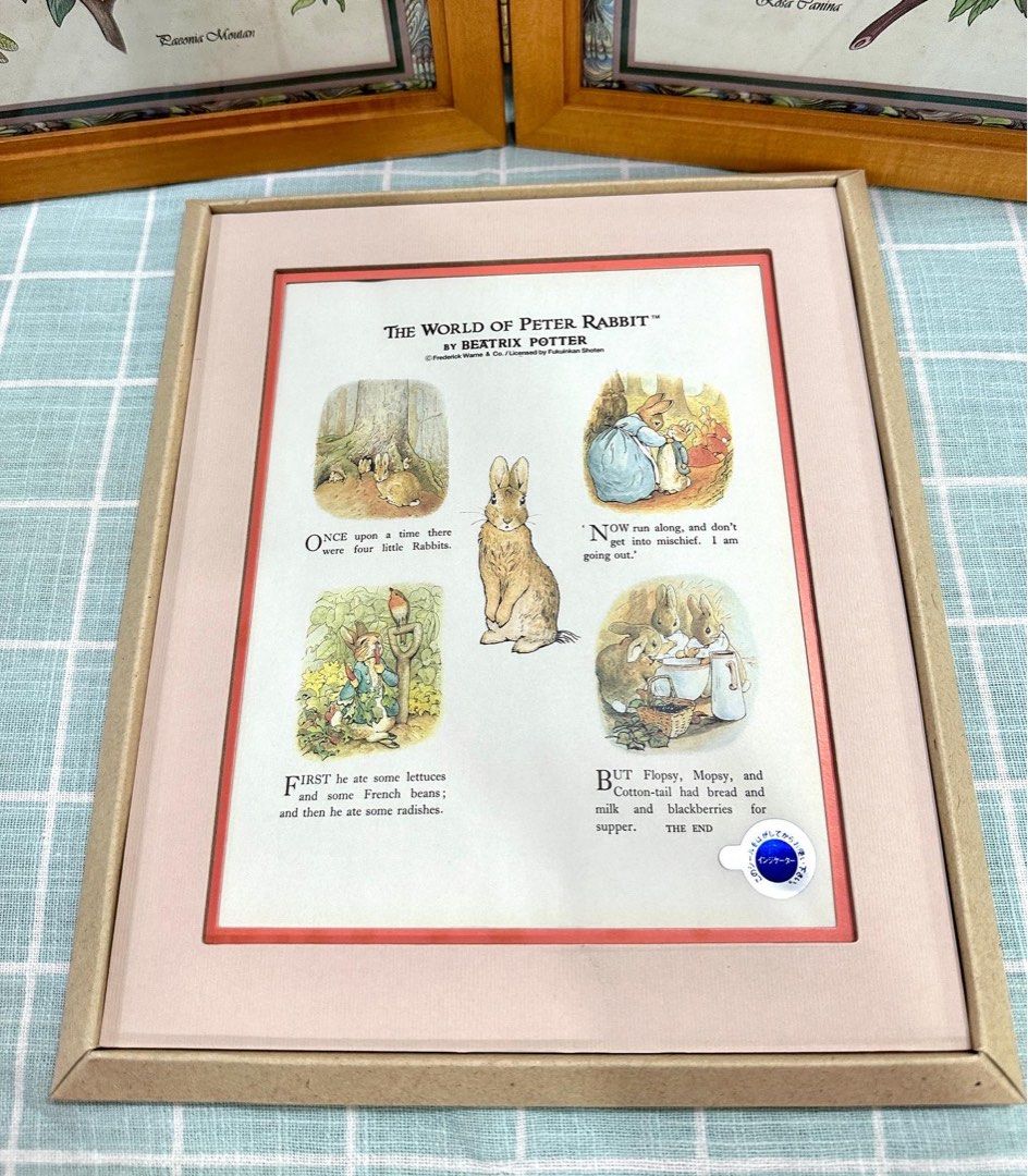 Peter Rabbit Frames x3, Furniture & Home Living, Home Decor, Frames ...