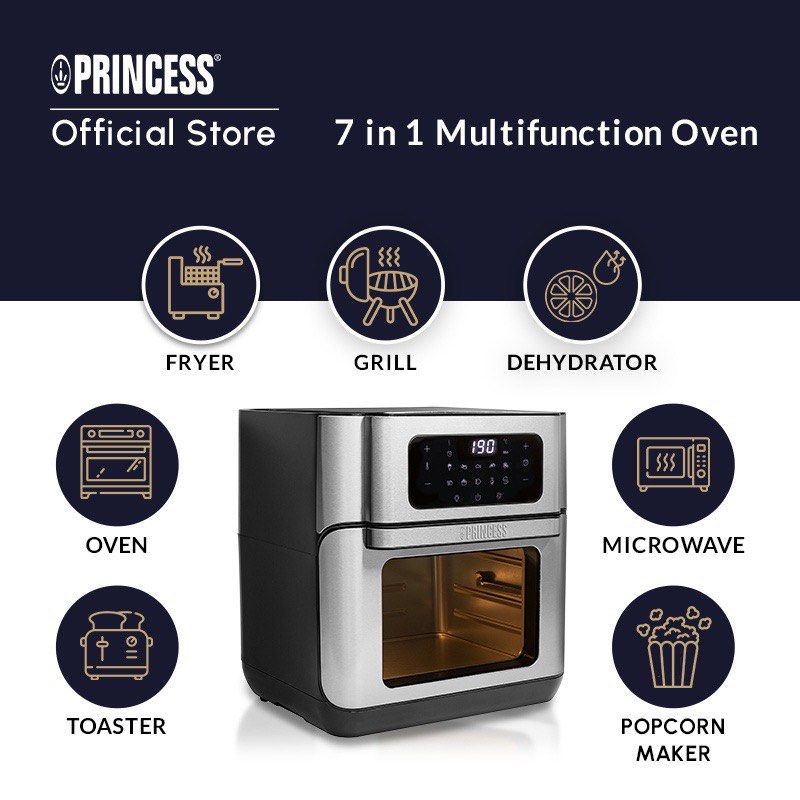 Princess Air Fryer/ Airfryer Oven 10L/ Pemanggang & Penggoreng Listrik, Kitchen & Appliances di ...