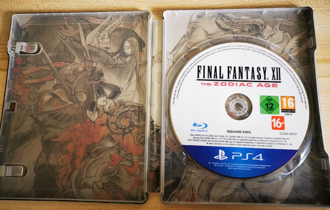 PS4 Final Fantasy 12 Limited Edition Steel Case, Video Gaming, Video ...