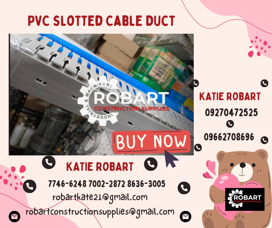 PVC SLOTTED CABLE DUCT, Commercial & Industrial, Construction Tools ...