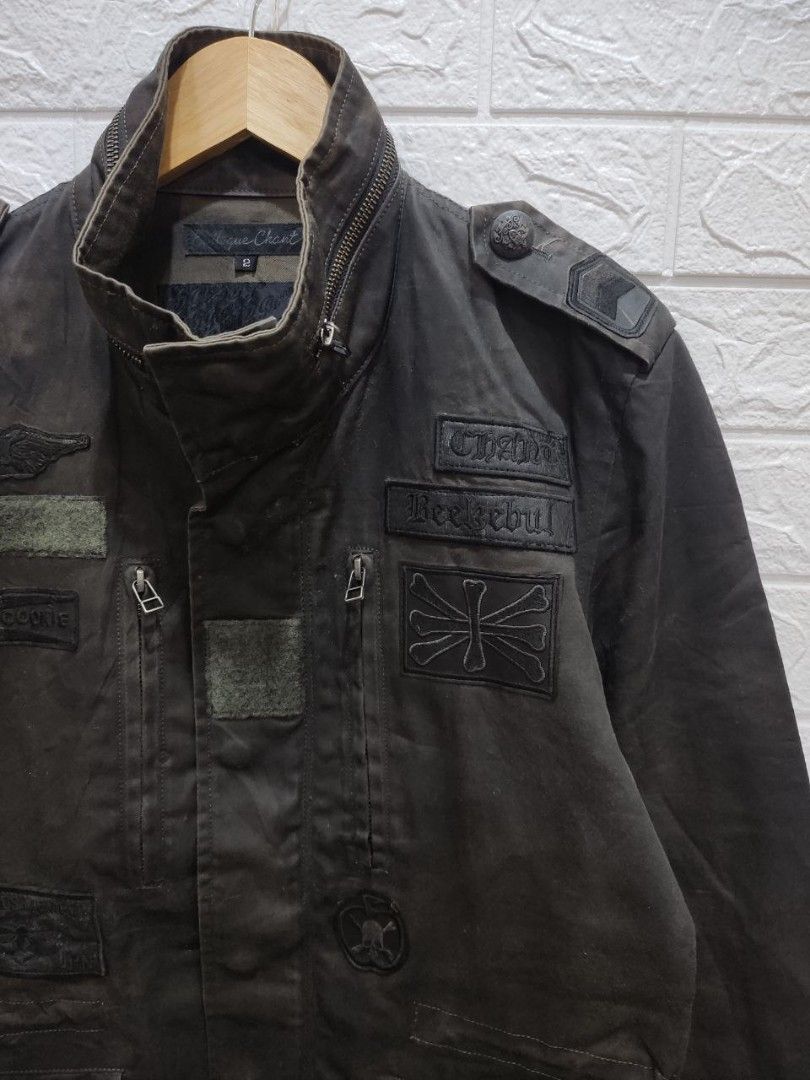 Rare Roen x Epilogue Chant Rock & Roll Real Deerskin Part Patches Punk Jacket, Men's Fashion ...