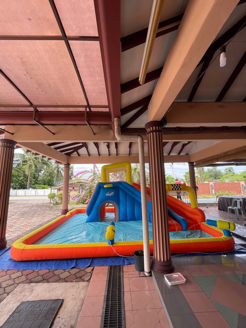 Rare Slide Race Car Kids Pool Inflatable Airmyfun Bouncy Castle, Babies ...