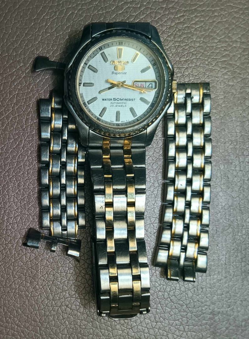 SEIKO 5 Superior 7S36-0090 SKZ050 BMBY June 1998 SOLID Caseback ...