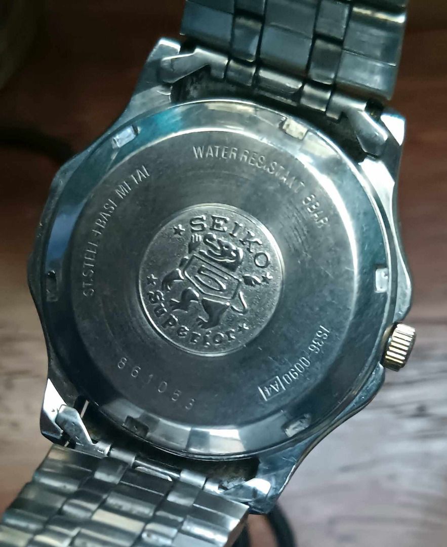 SEIKO 5 Superior 7S36-0090 SKZ050 BMBY June 1998 SOLID Caseback ...