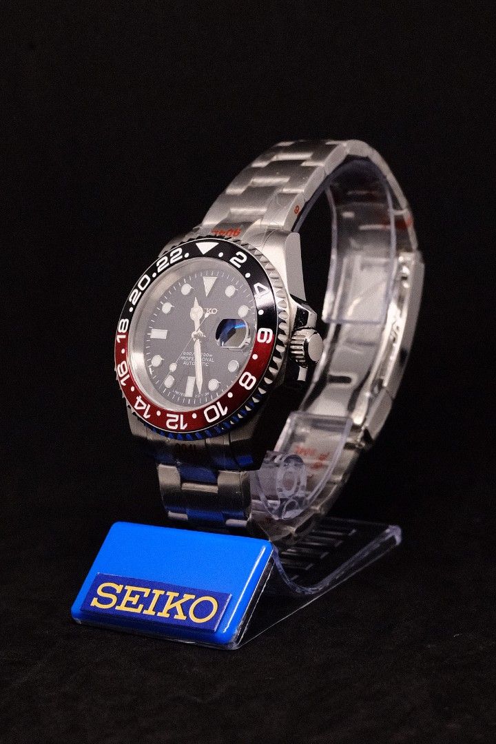 SEIKO MOD SUBMARINER COKE, Men's Fashion, Watches & Accessories ...