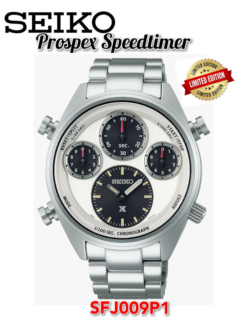 SEIKO SFJ009P1 Men's Watch Prospex SPEEDTIMER Limited Edition Panda ...