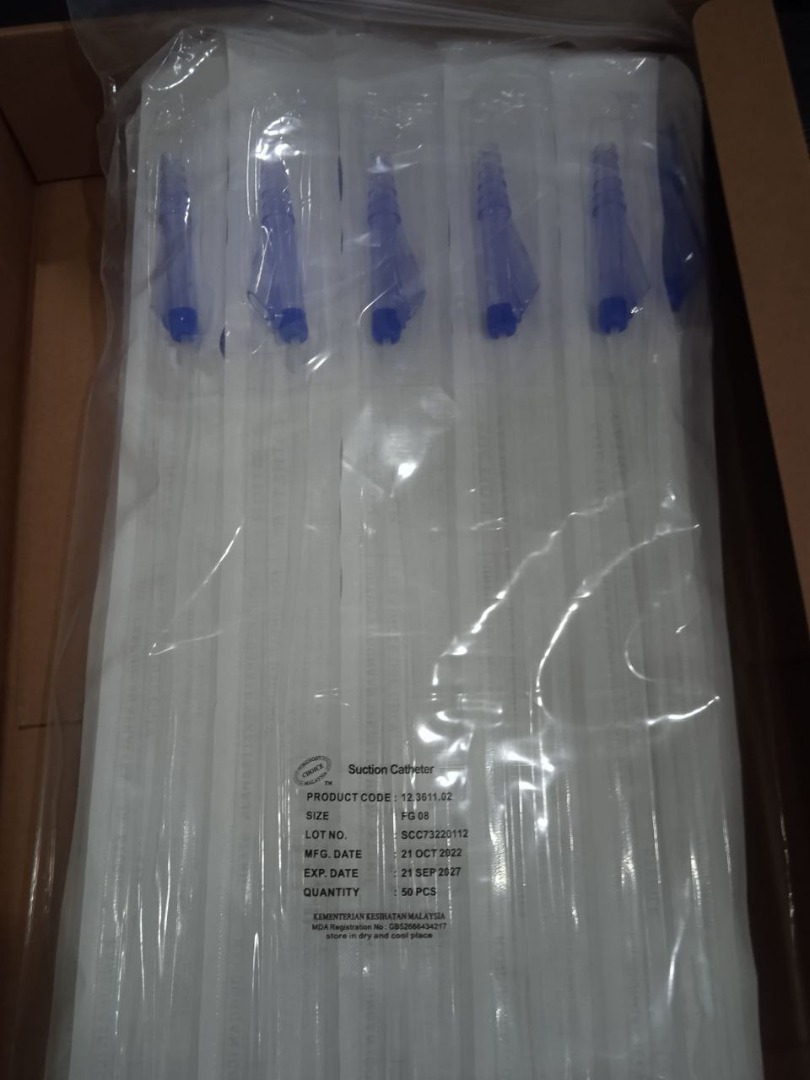 Suction Catheter with Finger Tips Control, STERILE packaging (35 pieces ...