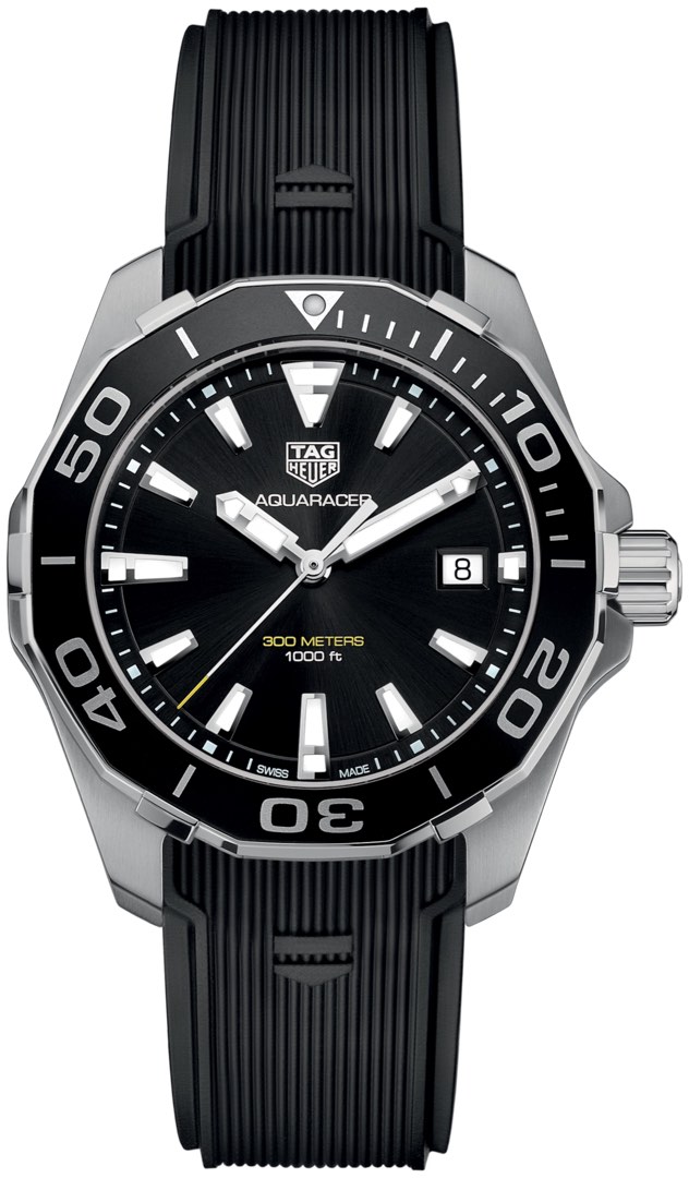 TAG HEUER AQUARACER Men’s Quartz Watch, 41 mm, Steel [WAY111A.FT6151 ...