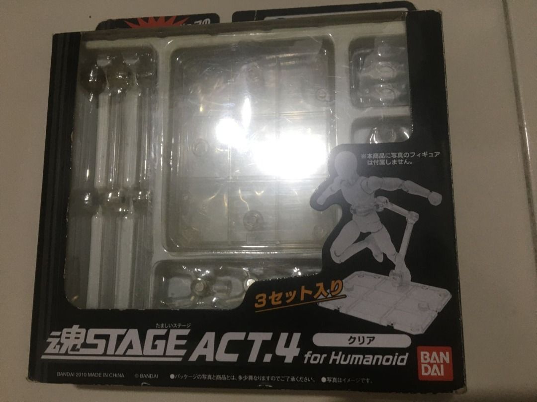 Tamashii Stage Act 4 Set of 3 for Humanoid (Clear), Hobbies & Toys ...