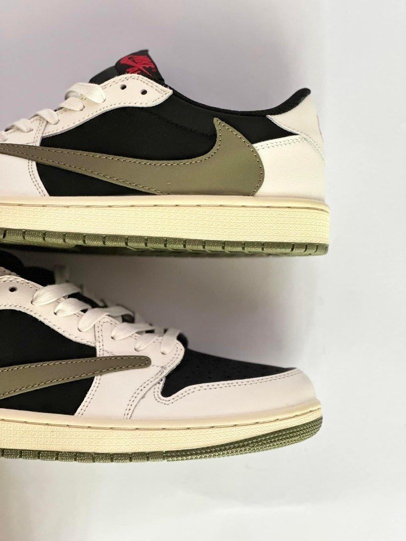 Travis Scott Olive, Men's Fashion, Footwear, Sneakers on Carousell