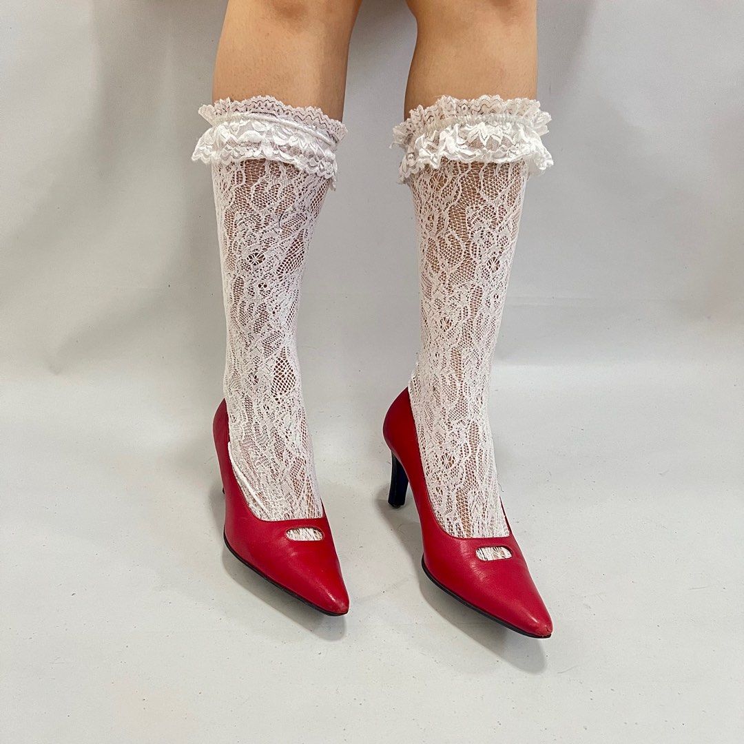 vintage christian dior gorgeous red pointed toe kitten heels, Luxury ...