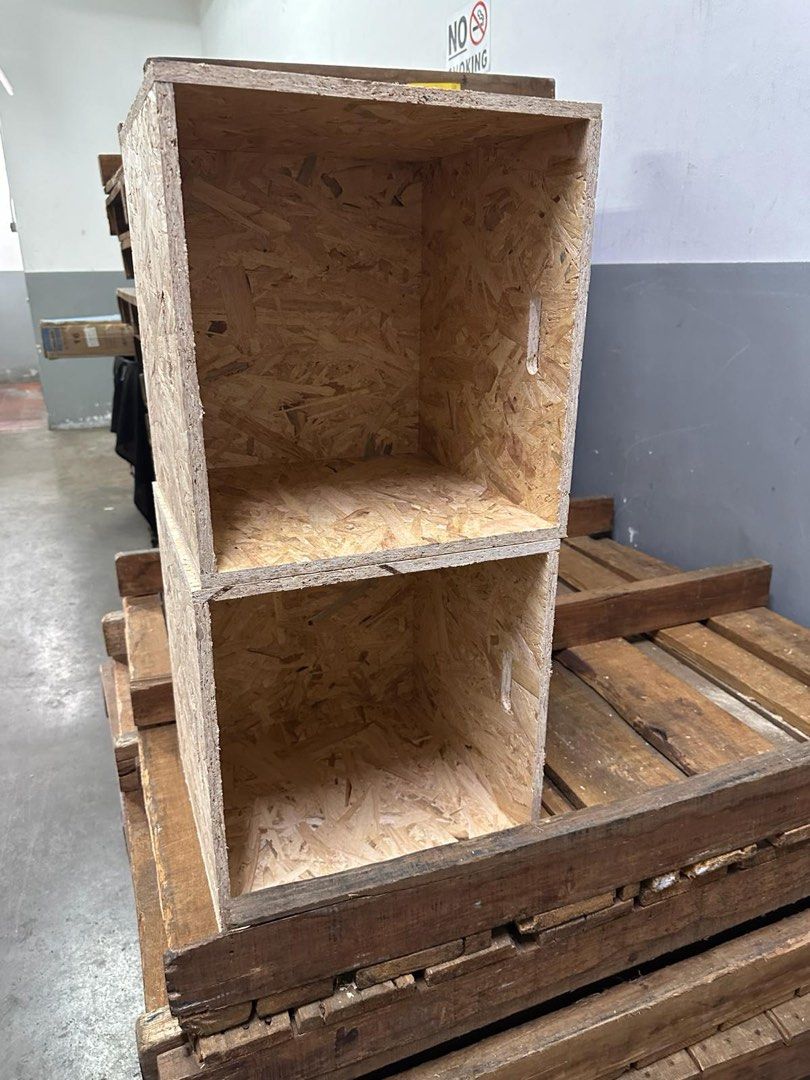 Vinyl records storage cubes osb wooden crate wood cube, Furniture ...