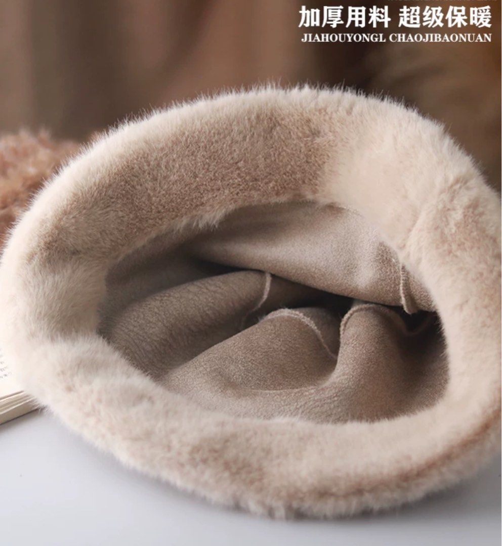 Women winter soft furry fisherman hat 55-58cm, Women's Fashion, Watches ...