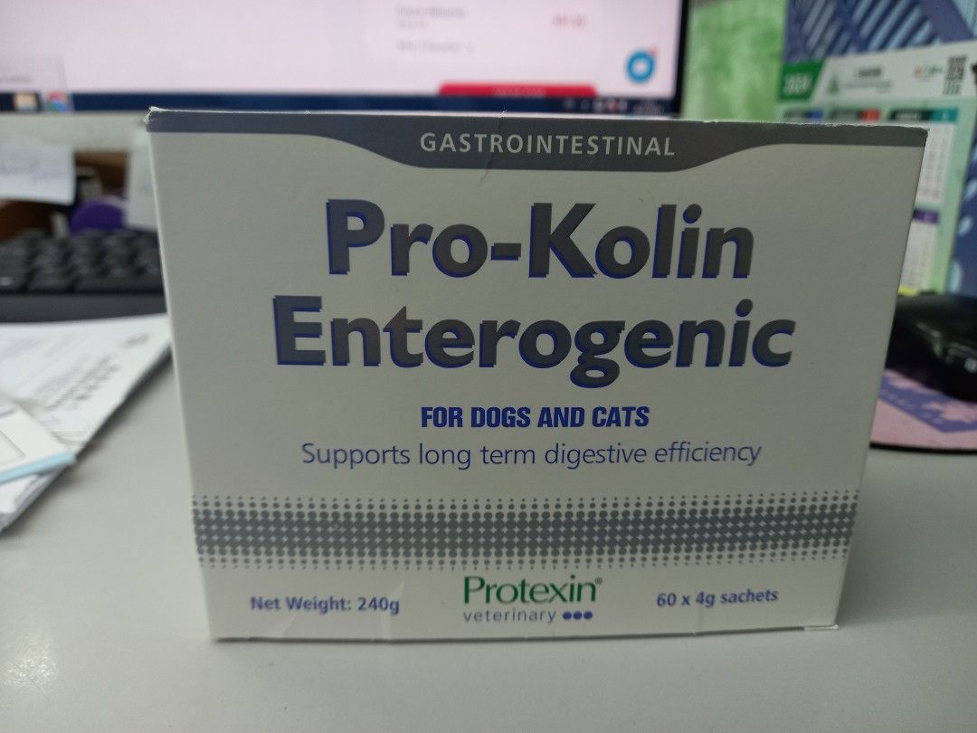 長期現貨 pro-kolin enterogenic 60x4g sachets pro kolin for dogs and cats ...