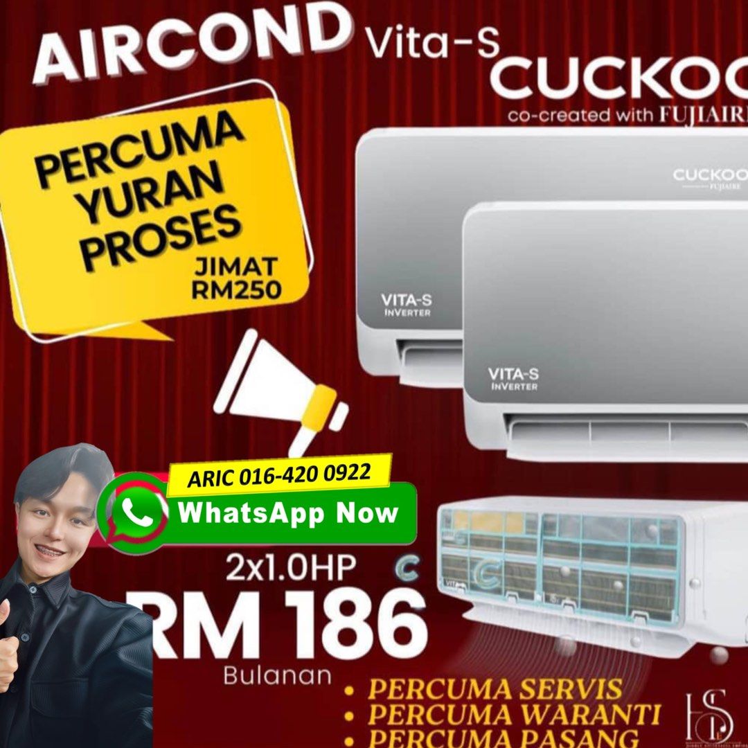 Aircond Ansuran Free Servis, TV & Home Appliances, Air Conditioners ...