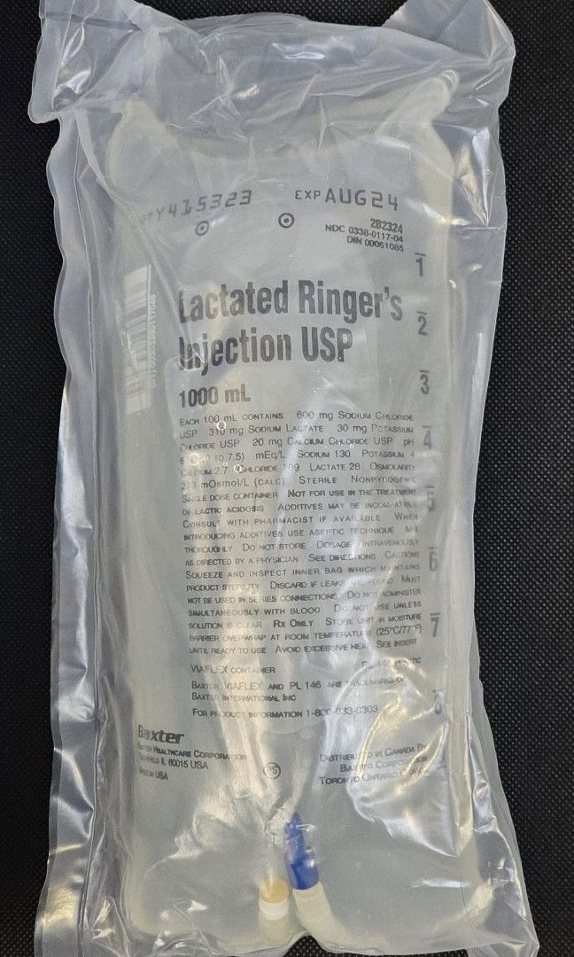 Baxter 皮下水 Lactated Ringer's Injection USP 1000 ml 寵物用生理鹽水, 寵物用品, 寵物家品及 ...