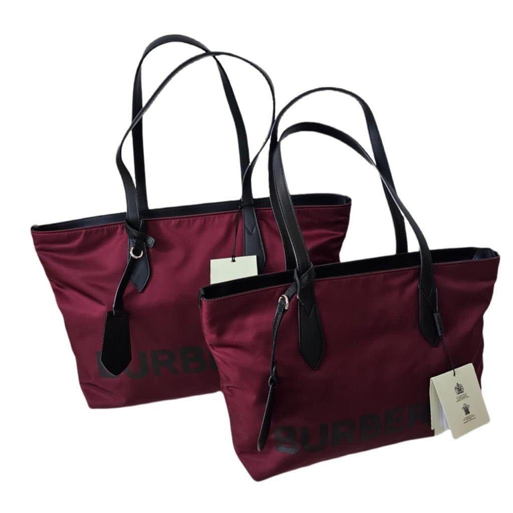 Burberry Shopper 80528661 Large Burgundy 36x28x11 [ BURBERRY ], Fesyen ...