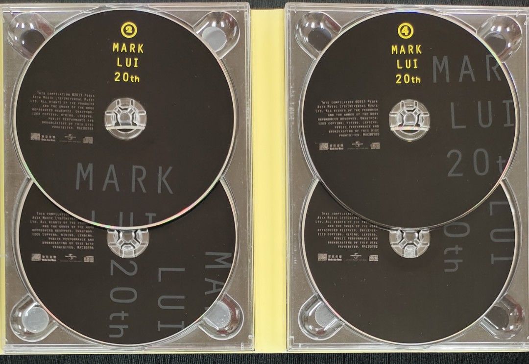 CD 2013 Best Work of Mark Lui 20th 雷頌德作品, Hobbies & Toys, Music & Media ...