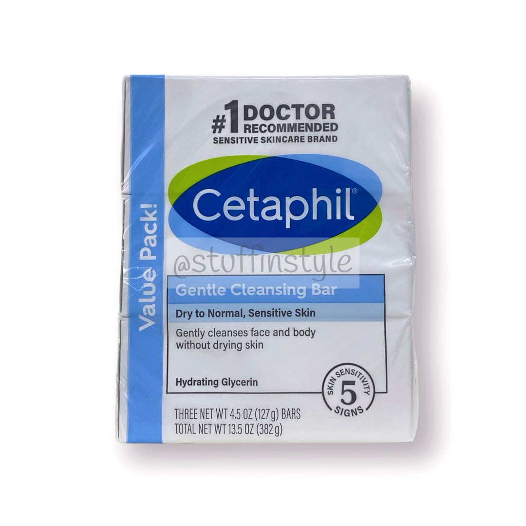 Cetaphil Gentle Cleansing Bar Value Set 3s, Beauty & Personal Care ...