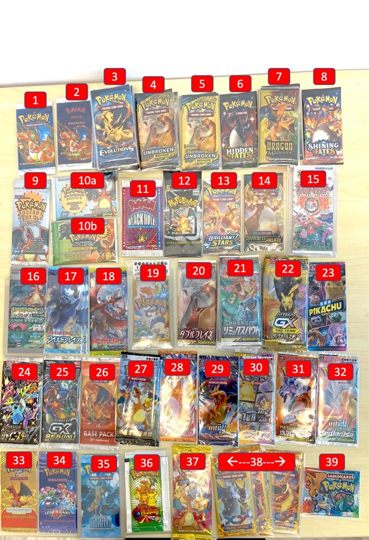 ALL Charizard Packs! XY Flashfire Evolutions Unbroken Bonds Legendary ...