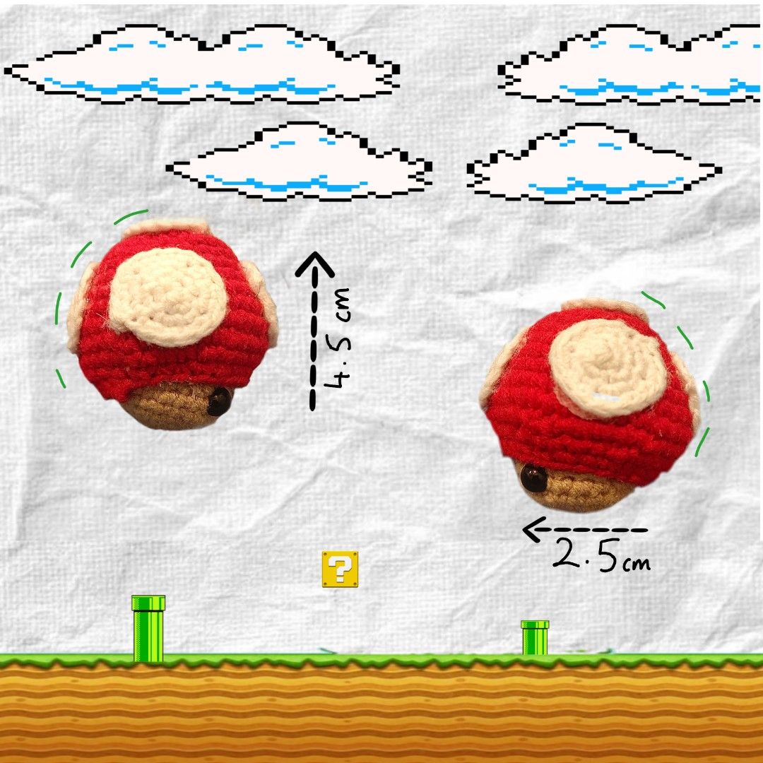 Crochet Toad (Mario Cart), Hobbies & Toys, Stationery & Craft, Handmade ...