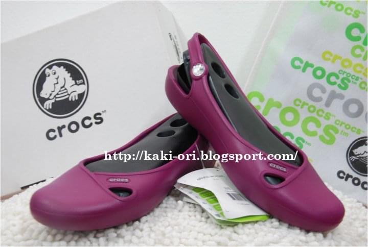 Crocs Olivia Plum (W5), Women's Fashion, Footwear, Flipflops and Slides on Carousell