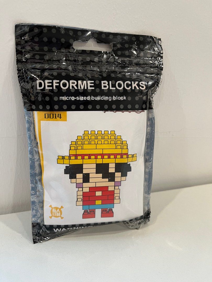 Deforme blocks lufy, Hobbies & Toys, Toys & Games on Carousell
