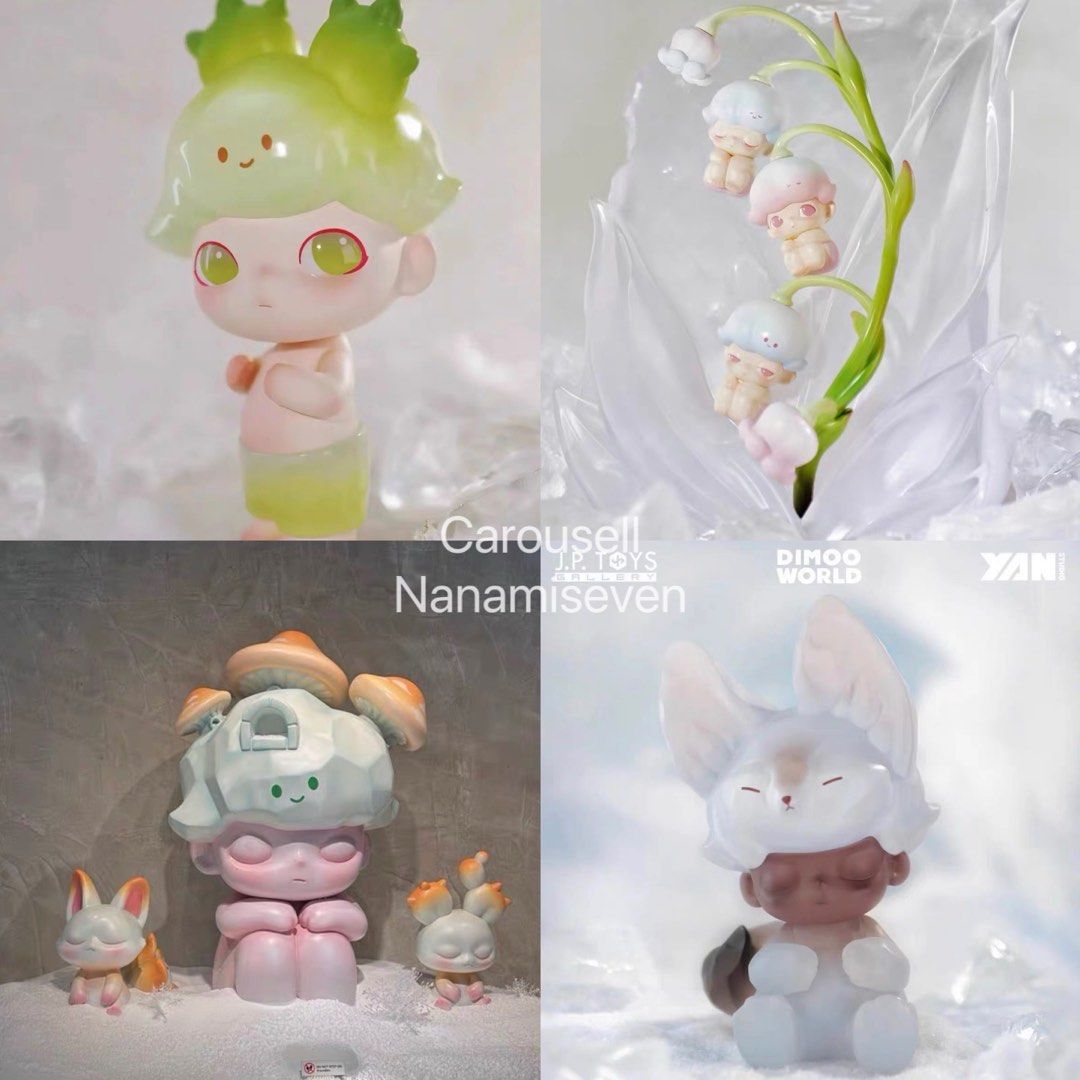 Dimoo 息 雪狐 冰狐 鈴蘭 冰山上的蘑菇 snow fox 泰國限定 breath of the ice 大娃 預購 泡泡瑪特 泰國 ...