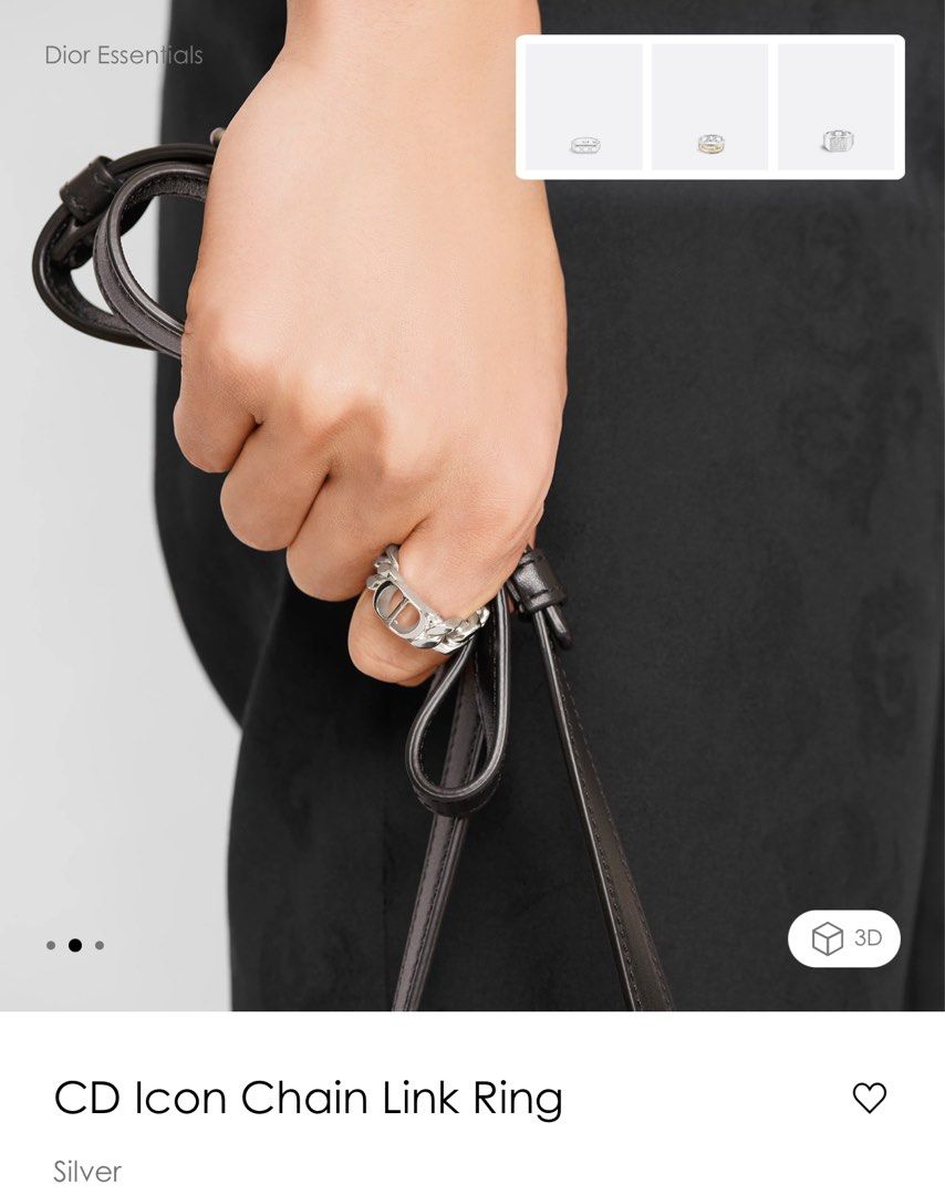 Dior Chain Link Ring, Luxury, Accessories on Carousell