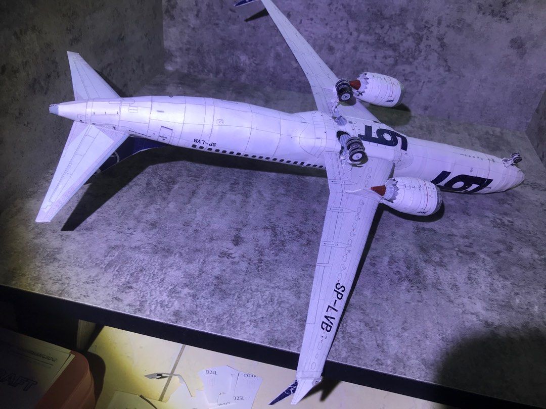 Hand made paper model airplane Boeing 737 MAX 8, Hobbies & Toys, Toys ...