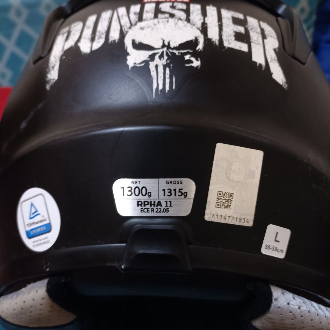 HJC RPHA 11 Punisher, Motorbikes, Motorbike Parts & Accessories ...