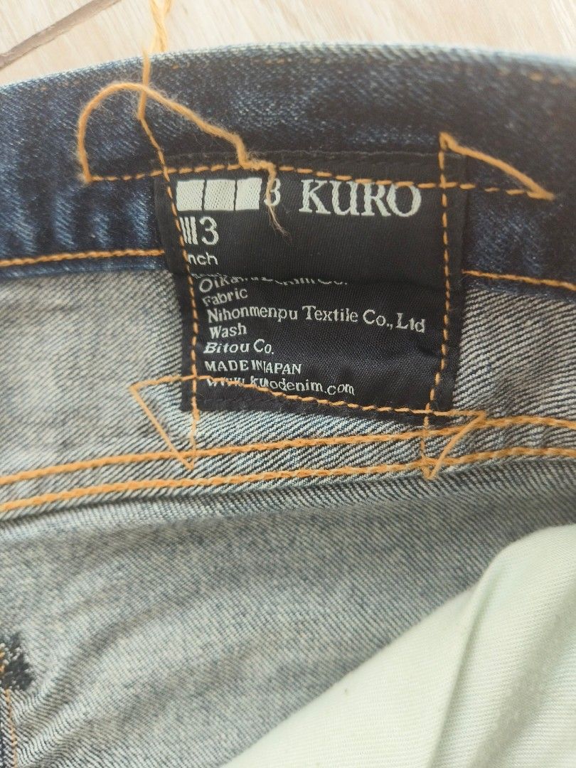 Kuro Selvedge, Men's Fashion, Bottoms, Jeans on Carousell
