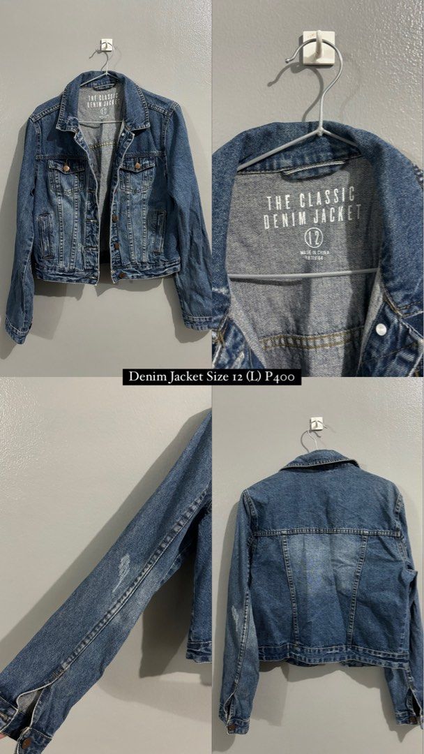 Large Denim Jacket, Women's Fashion, Coats, Jackets and Outerwear on ...