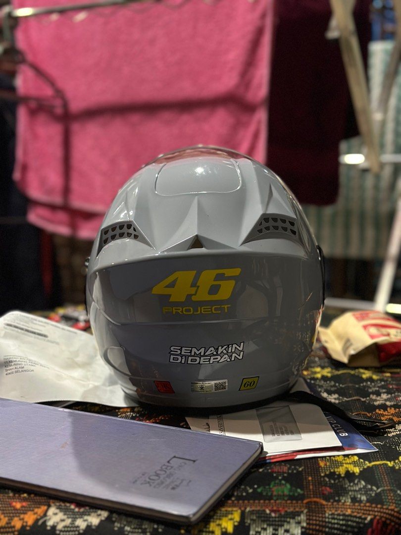 LASER motorcycle helmet, Motorbikes on Carousell
