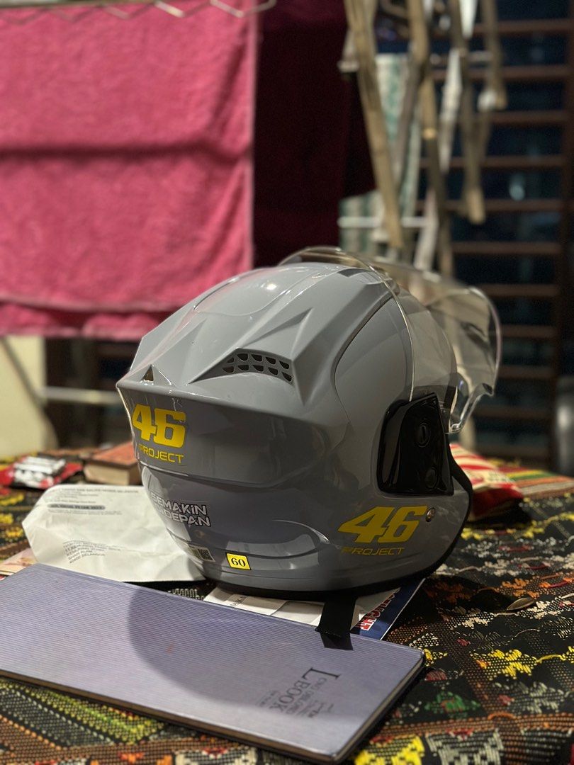 LASER motorcycle helmet, Motorbikes on Carousell