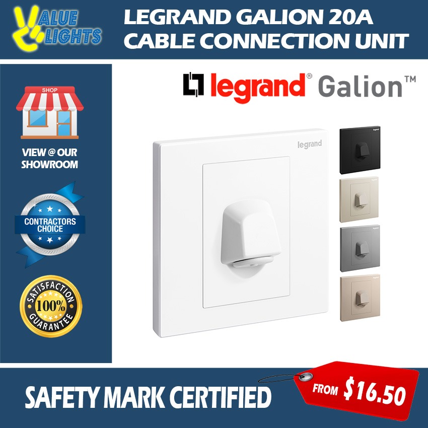 Legrand Galion Connection Unit Cable Outlet Connection Outlet 20A, TV ...