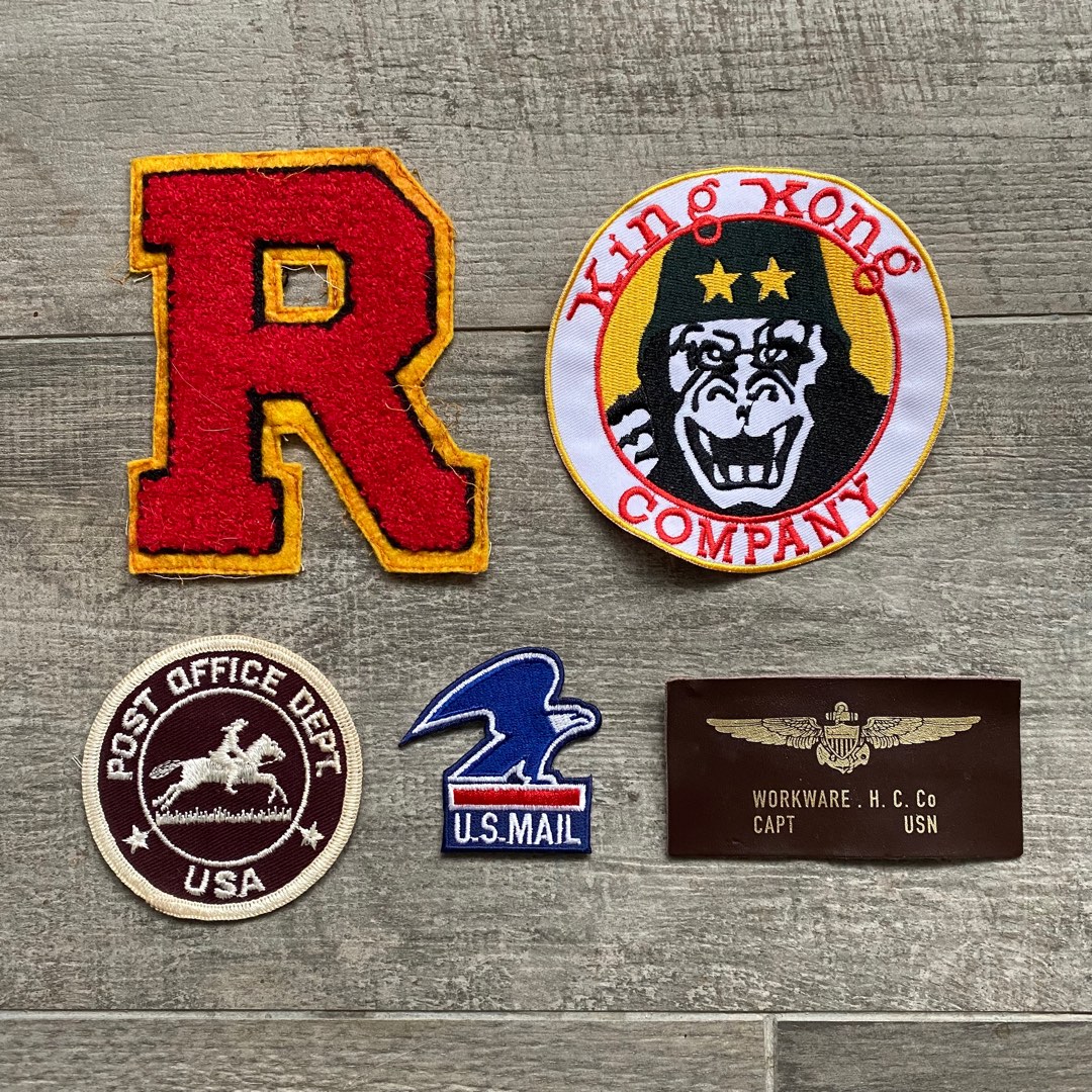 VINTAGE LETTERMAN PATCH US MAIL VINTAGE WORKWARE LEATHER KING KONG TAXI ...