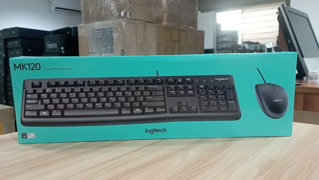 Logitech Mk120 Corded Keyboard And Mouse Combo Computers And Tech Parts And Accessories Computer