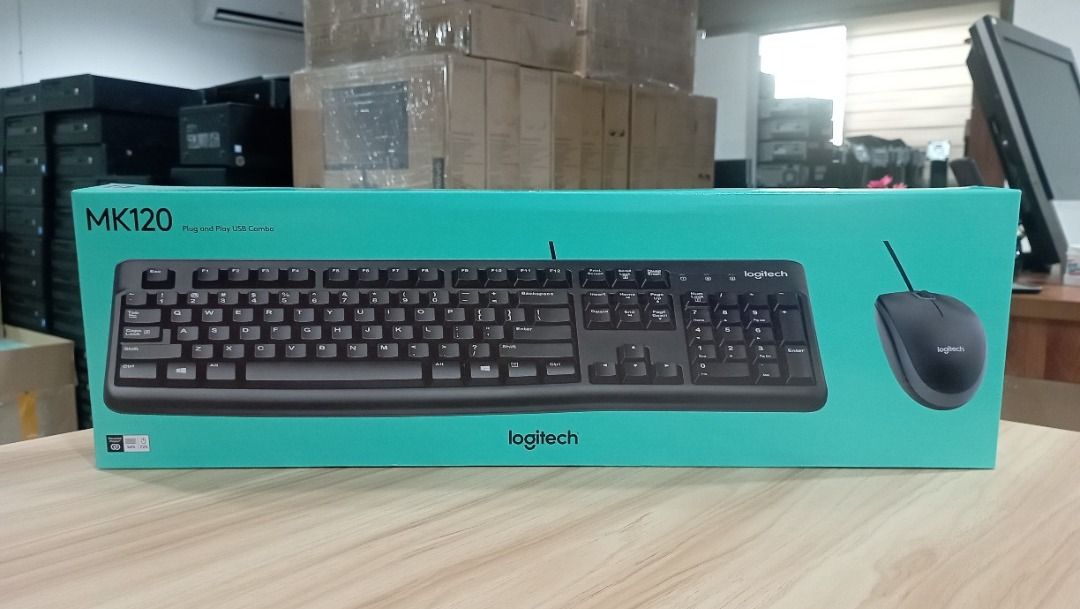 Logitech Mk120 Corded Keyboard And Mouse Combo Computers And Tech Parts And Accessories Computer