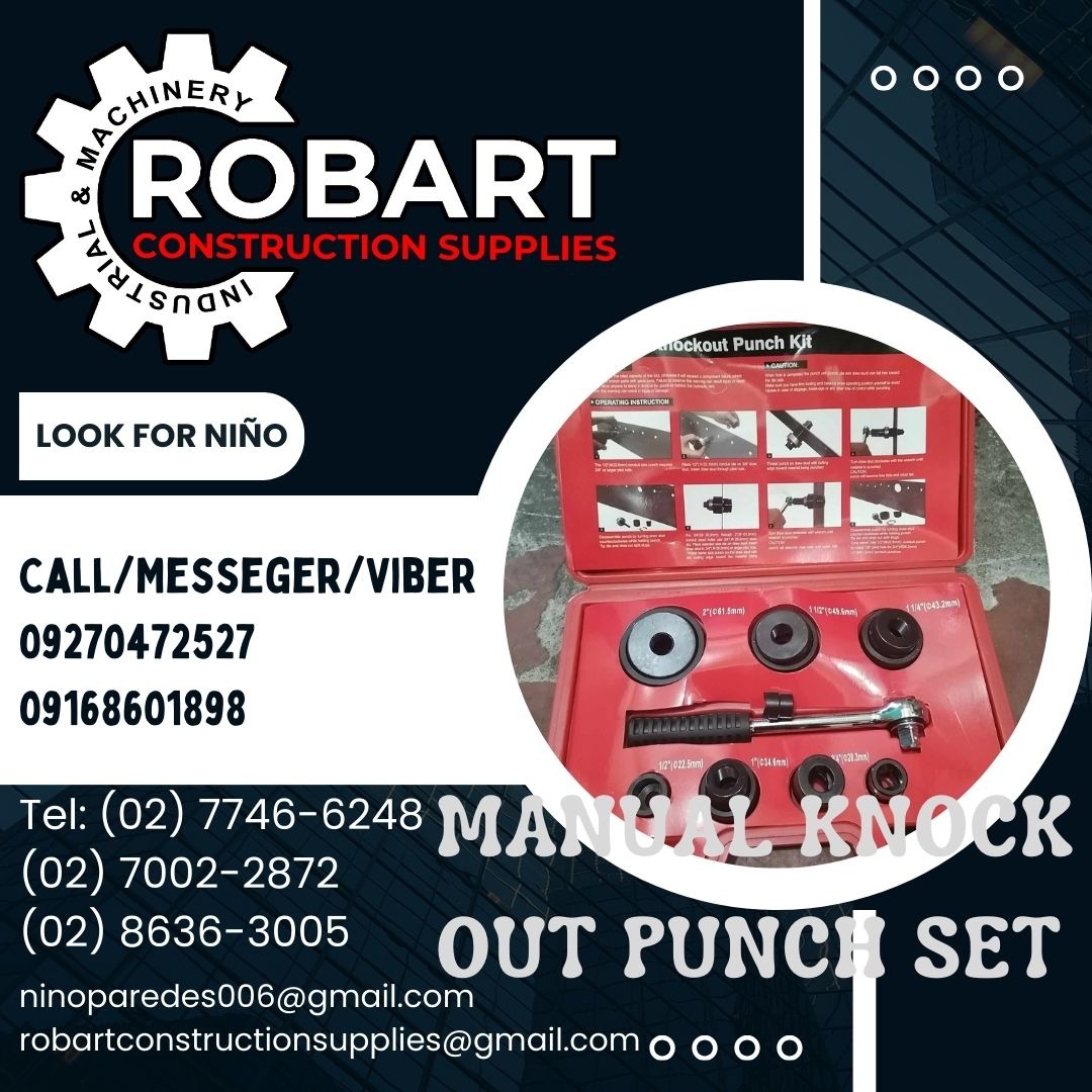 MANUAL KNOCKOUT PUNCH SET, Commercial & Industrial, Construction Tools ...
