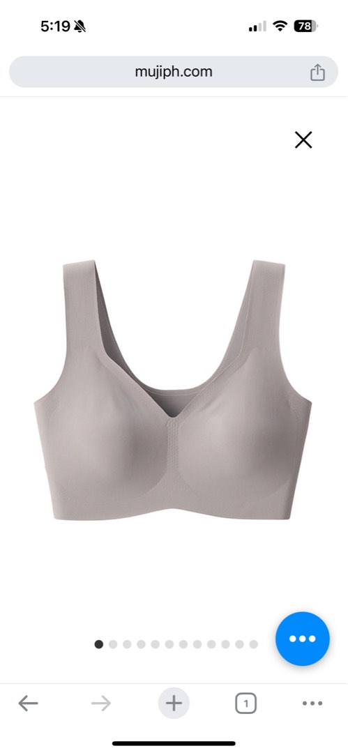 Muji Wireless Bra, Women's Fashion, Undergarments & Loungewear on Carousell