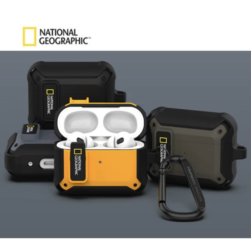 NATIONAL GEOGRAPHIC{AirPods Pro 2nd/1st}{AirPods 3}Case Rugged Bumper Lock, Mobile Phones ...