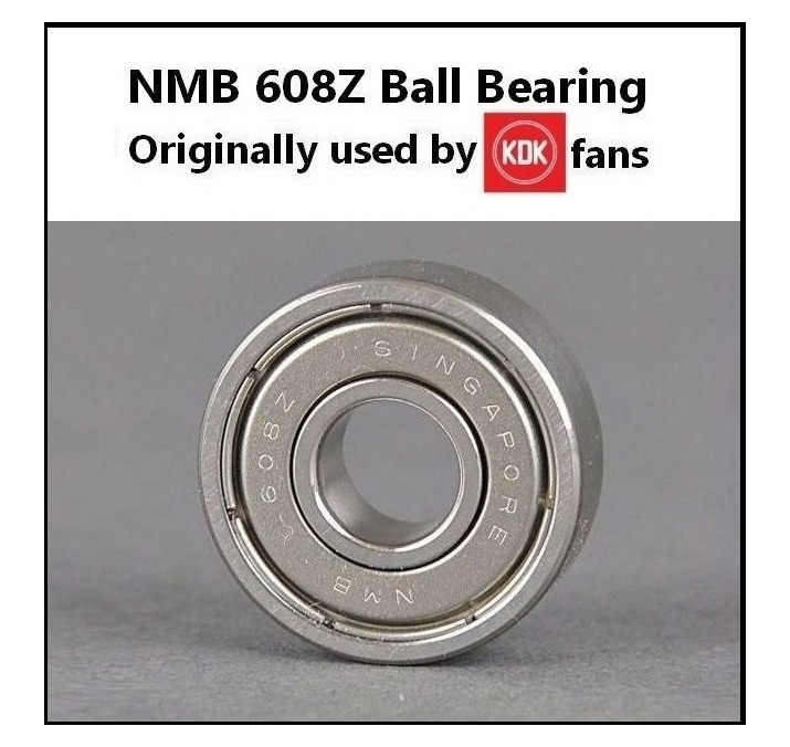 NMB 608z Ball bearing used by KDK 12" & 16" table fan / wall fan ...