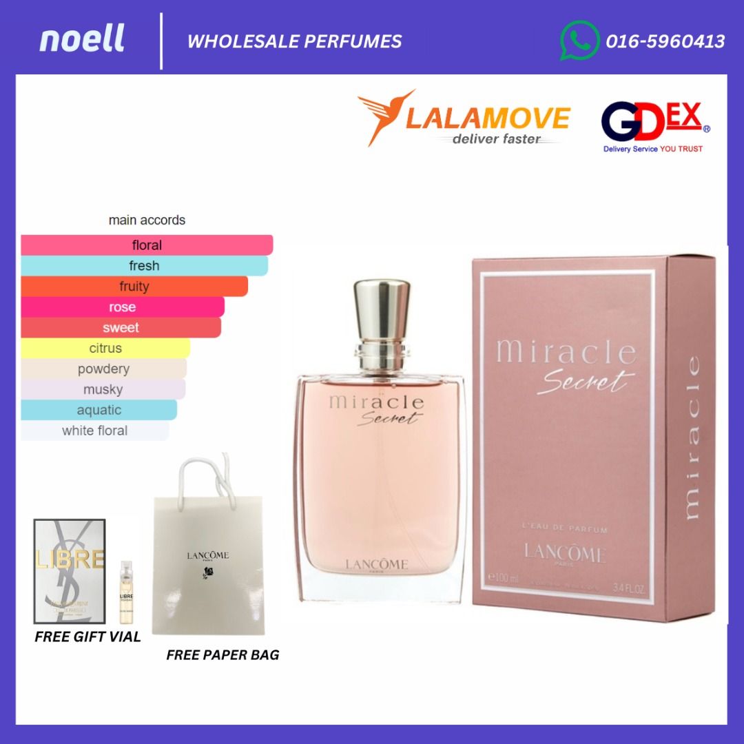 [ORIGINAL] AUTHENTIC READY STOCK LANCOME MIRACLE SECRET EDP 100ML ...