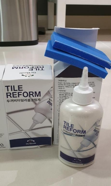 Original Korea Du Kkeobi Tile Reform waterproof grouting kit, Furniture ...