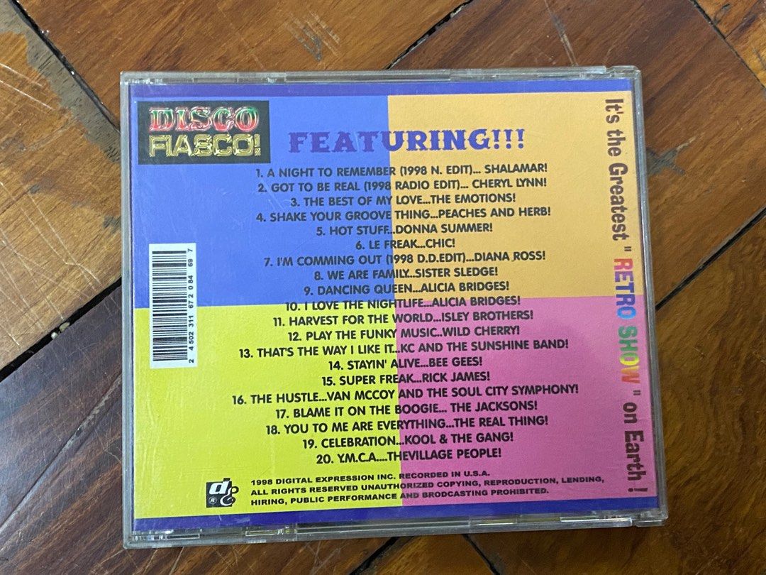 Original Music USED CD - Disco Fiasco! The Best Retro Players From The ...