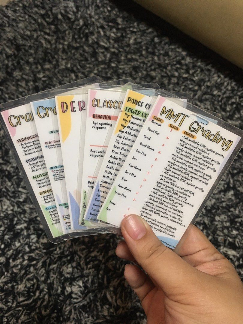 Physical Therapy Flashcards, Hobbies & Toys, Books & Magazines, Textbooks on Carousell