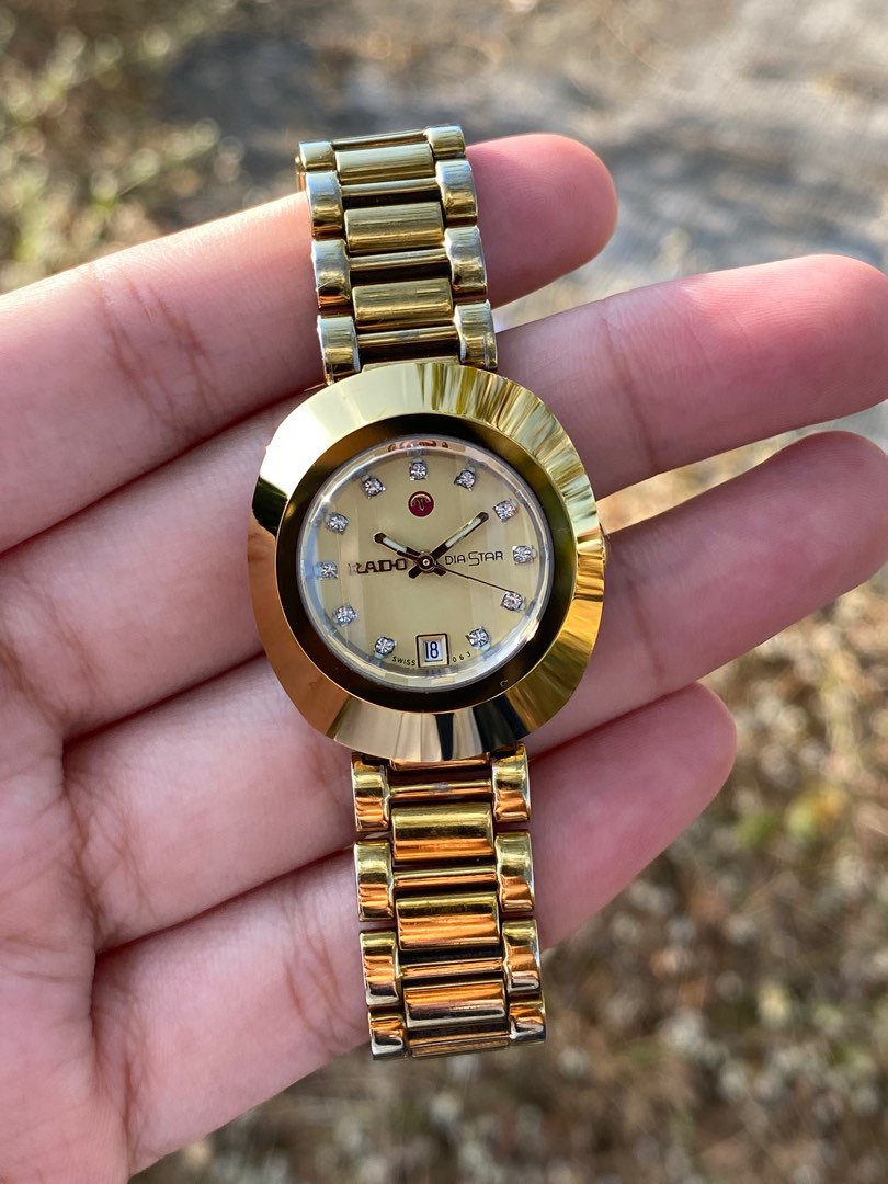 RADO Diastar The Original Gold Dial Ladies Watch, Luxury, Watches on ...